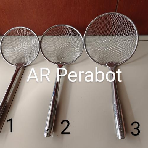Jual Serok Jaring Mie Parabola Stainless Saringan Masak Gorengan - 22cm ...