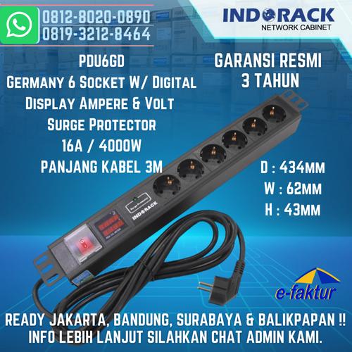 Jual PDU / POWER DISTRIBUTION UNIT RACK SERVER 6 SOCKET W/ DIGITAL ...