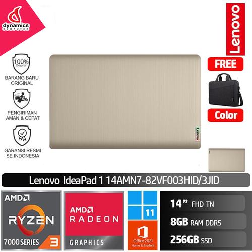Jual LENOVO IDEAPAD SLIM 1 14AMN7 3JID R3 7320U 8GB 256SSD W11+OHS 14 ...