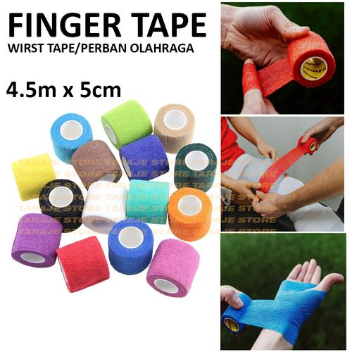 Jual Wrist tape finger tape jari taping pergelangan tangan - Biru Muda ...