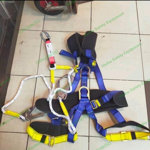 Jual Full Body harness PN 56 Haidar + Lanyard Double big hook with Absorber - Jakarta Barat ...