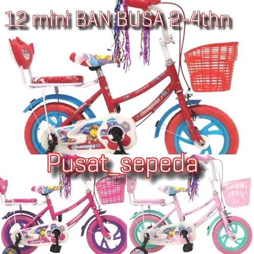 Jual Sepeda mini anak 12"inch 3 sd 4 tahun Girly ada roda bantu menarik ...