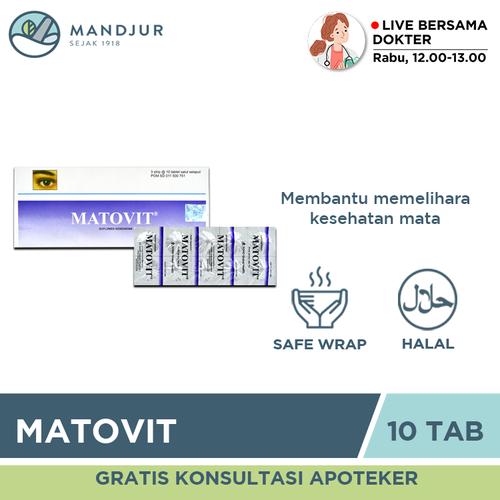 Jual Matovit 10 Tablet - Suplemen Kesehatan Mata - Jakarta Pusat ...