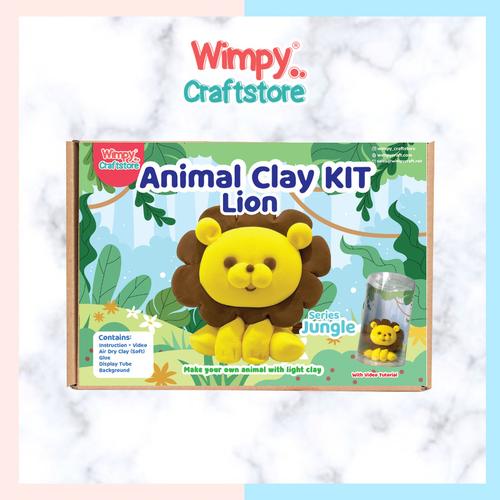 Jual Wimpy Craft Animal Clay KIT Kerajinan Tangan Air Dry Clay Art Set ...