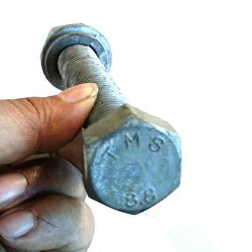 Jual Bolt Nut/Baut Mur m20 X 140 mm Drat full Baja 8.8 hdg/Galvanis ...