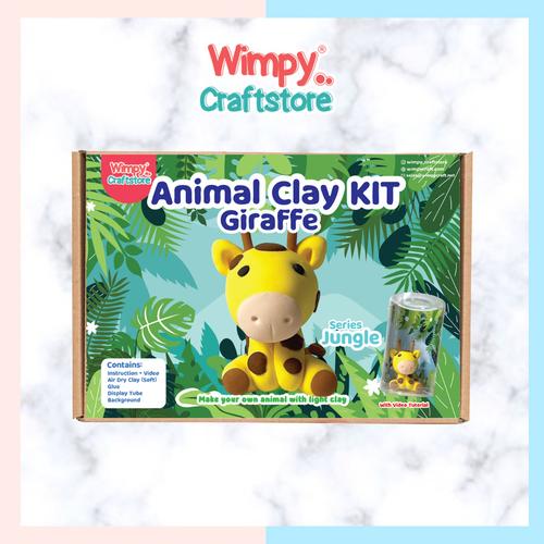 Jual Wimpy Craft Animal Clay KIT Kerajinan Tangan Air Dry Clay Art Set ...