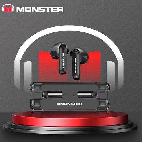 Jual Headset Bluetooth Monster Stereo True Wireless - Black Grey ...