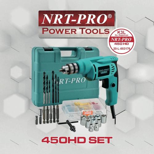 Jual NRT-PRO MESIN BOR LISTRIK 10MM SET BOR TANGAN BOR KAYU BESI NRT ...