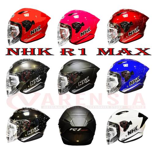 Jual HELM NHK R1 MAX LONG SPOILER DOUBLE VISOR MICROLOCK ORIGINAL NHK ...