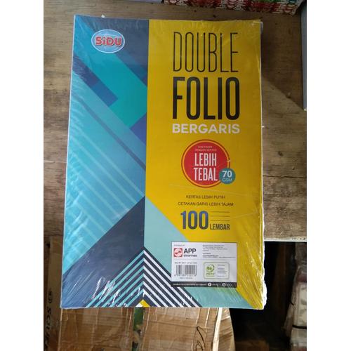 Jual Kertas/Double Folio Bergaris Sidu 100 Sheets SINAR DUNIA/Kertas ...