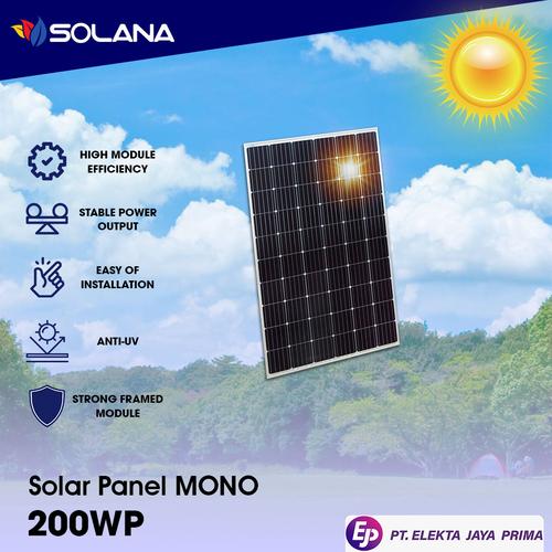 Jual EJP SOLANA SOLAR PANEL MONO 200WP PV MODUL SOLAR CELL 200 WP MONO ...