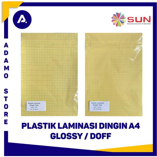 Jual Plastik Laminasi Dingin Glossy / Doff A4 140gsm 20 Sheets SUN ...