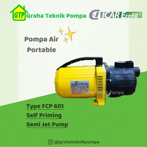 Jual Pompa air Portable Semi Jet Pump Icar ecofill Type FCP 601 - Kota ...
