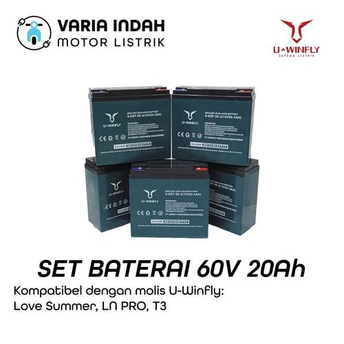 Jual Baterai Uwinfly SLA 60V 20Ah - 1 Set 5 Baterai - Jakarta Barat ...