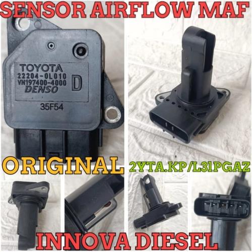 Jual sensor air flow maf hilux fortuner innova Diesel 2KD 22204-0L010 ...