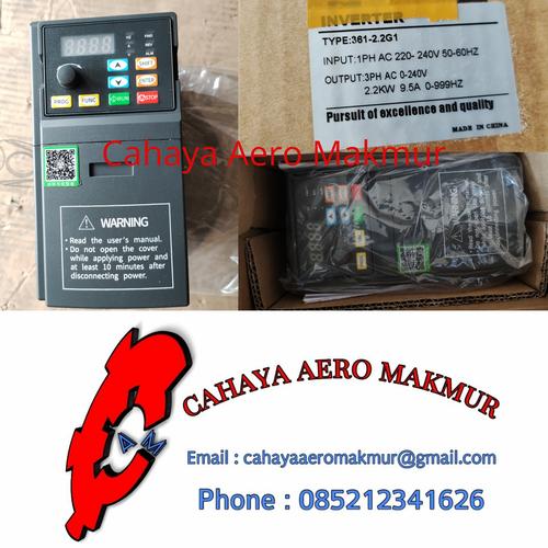 Jual Inverter 2.2kw 3hp input 1phase 220v output 3phase 220v - Kota Tangerang - Cahaya Aero ...
