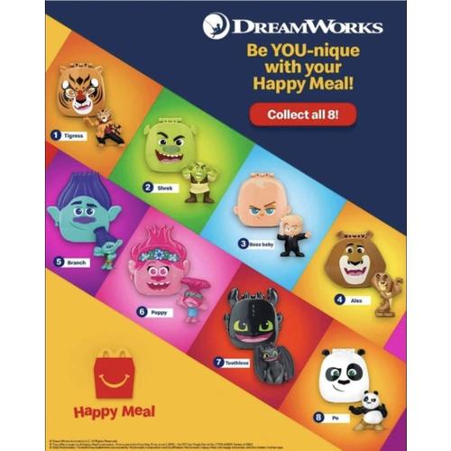 Jual Happy Meal McDonalds toothless shrek alex boss baby mcd Dreamworks ...