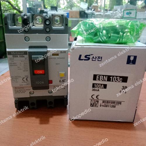Jual MCCB Ls ELCB EBN 103C 100A 3p original - Kota Bandung - ZENTAMA ELEKTRIK | Tokopedia
