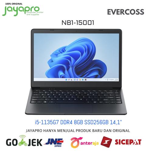Jual EVERCOSS NOTEBOOK NB1-15001 i5 -1135G7 DDR4 8GB SSD 256GB 14.1 ...