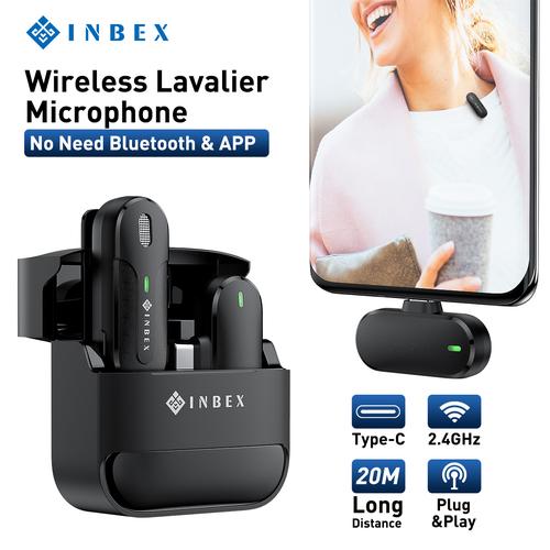 Promo INBEX Mikrofon Lavalier Microphone dengan Casing Pengisi Daya ...