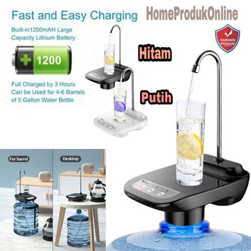 Promo Pompa Galon air Elektrik Rechargeable + Tatakan 1200 Mah - Type B ...