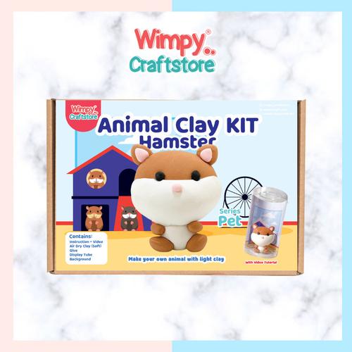 Jual Wimpy Craft Animal Clay KIT Kerajinan Tangan Air Dry Clay Art Set ...
