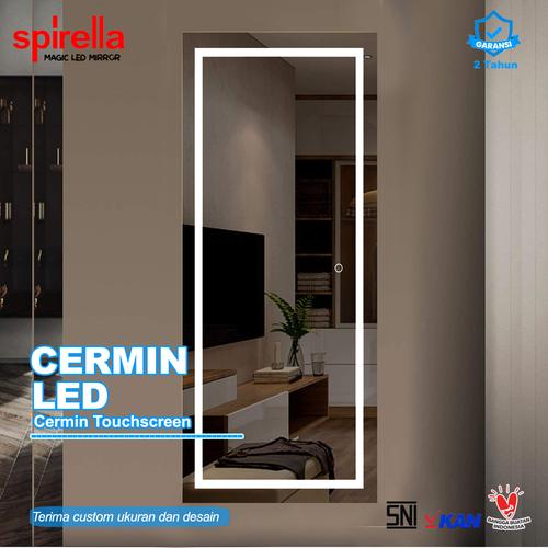 Jual Spirella Cermin LED Full Standing Mirror Cermin Kamar Mandi Kaca ...