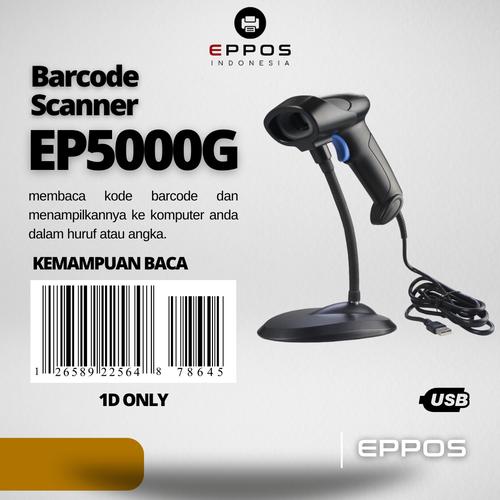 Jual Barcode Scanner EPPOS 1D - EP5000G [Auto Sense-Scan] - Kab. Sleman ...