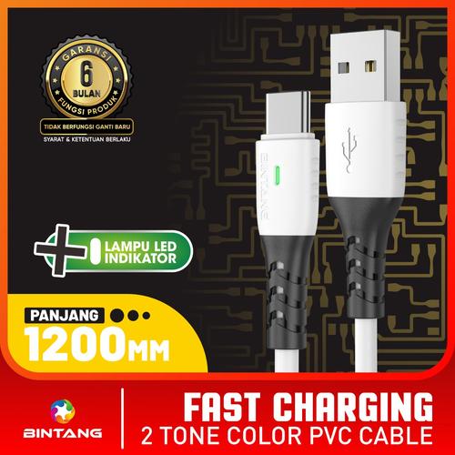 Jual Kabel Data Micro Type C Lightning Fast Charge 2 Tone Color Android ...