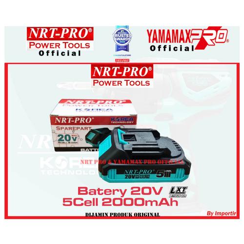 Jual NRT PRO Baterai Mesin Bor Cordless Drill 20 V 20V DC340 DC 340 ...