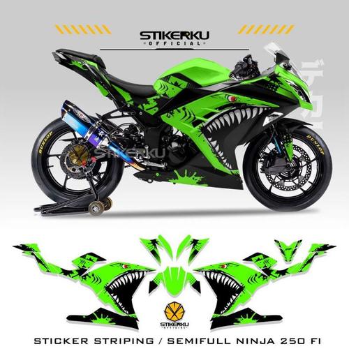 Jual Decal Ninja 250 Fi/Decal Striping Stiker Semi full Body Variasi ...