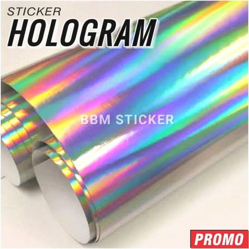 Jual Stiker Skotlet Hologram Silver Putih Skotlite Pelangi Chrome ...