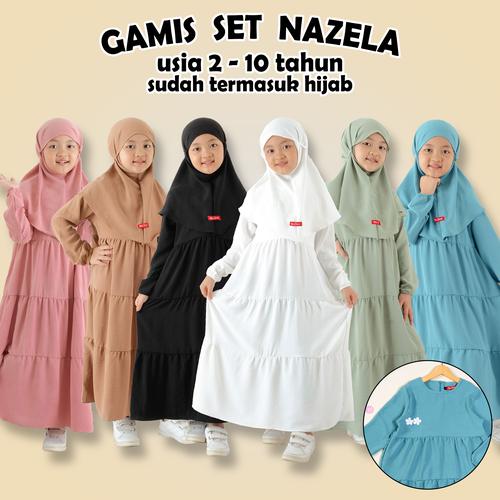 Promo Gamis Anak dan Hijab 2-10 Tahun Setelan Gamis Anak One Set Baju ...