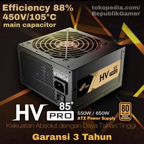 Jual PSU Power Supply FSP HV Pro 85+ 650 watt 80+ Bronze (Garansi Resmi ...