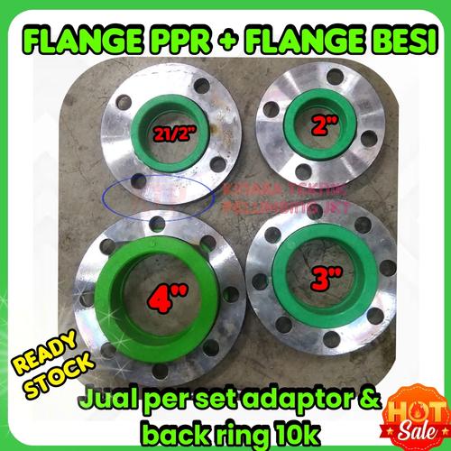 Jual flange ppr + flange besi10k adaptor ppr stub end 160mm 6 ...
