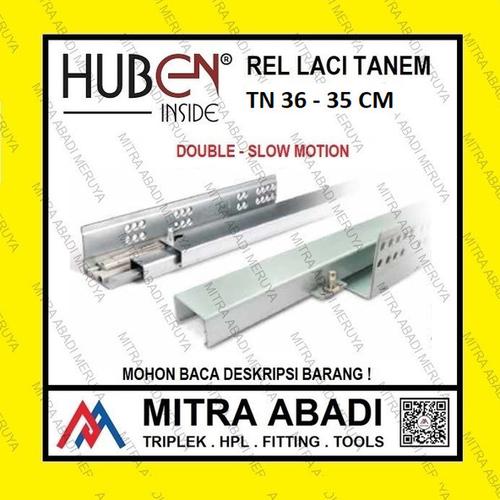 Jual Rel Laci Tanem HUBEN TN36 35 CM Slowmotion TN 36 Tanam Soft Close ...