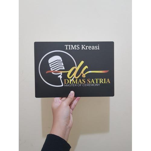 Jual Acrylic Cue card B5 | Cue card MC + biaya design - dgn penjepit ...