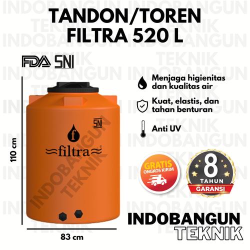 Jual Toren Tangki Tandon Air Filtra TB 550 STD 500 520 Liter Garansi ...