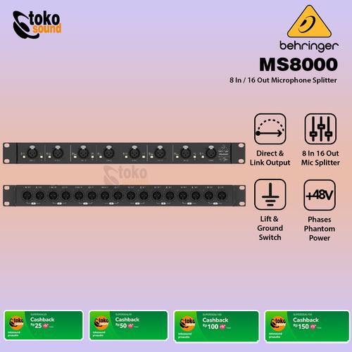 Jual Behringer Ultralink MS8000 MS 8000 - Microphone Splitter - Jakarta ...