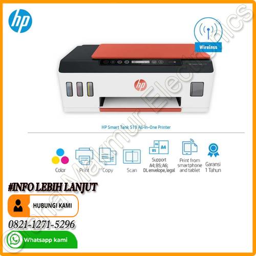 Jual HP Smart Tank 519 All in One Printer (Print, Scan, Copy, Wireless ...
