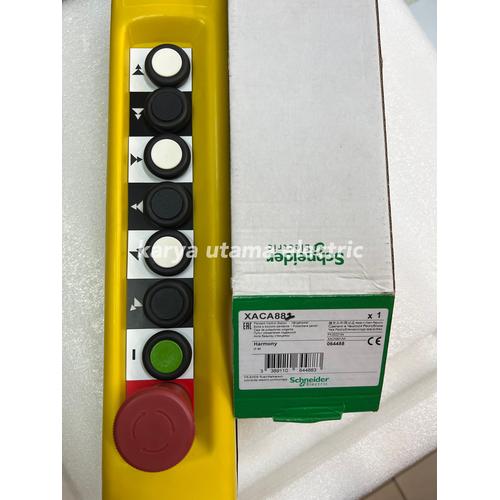 Jual pendant control double speed schneider 8 tombol + emergency stop ...
