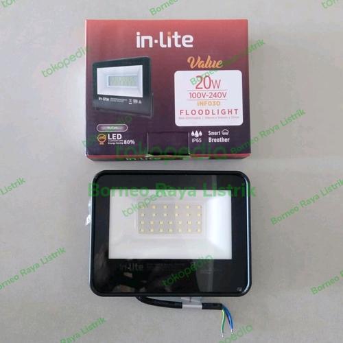 Jual Inlite In-lite Kap Lampu Sorot LED 20W 20 Watt Putih - Kota ...