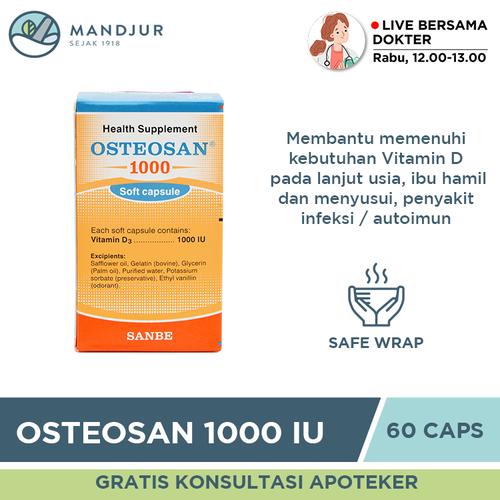 Jual Osteosan 1000 IU 60 Kapsul - Suplemen Vitamin D3 - Jakarta Pusat ...