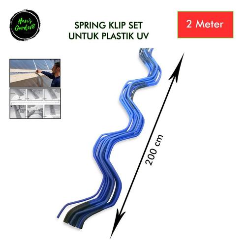 Jual Kawat spring klip 2 meter plastik uv paranet green house - Jakarta ...