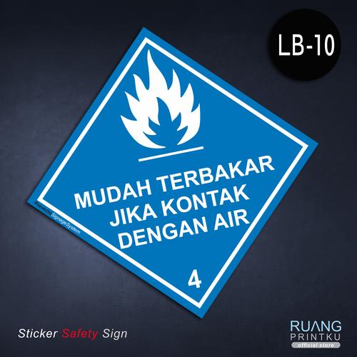 Jual STIKER LABEL LIMBAH B3 MUDAH TERBAKAR JIKA KONTAK DENGAN AIR ...