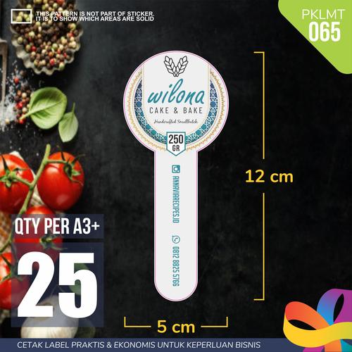 Jual stiker label segel produk kemasan toples kue makanan salad PKLMT ...