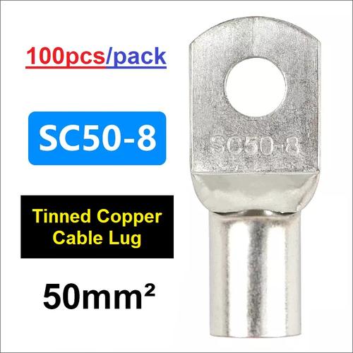 Jual Cable Lug SC50-8 Skun Lubang utk Kabel 50mm2 Screw M8 (100pcs/pack ...