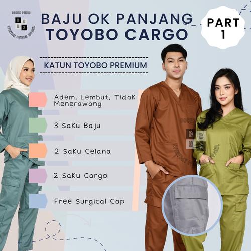 Jual PART 1 Baju OK TOYOBO CARGO / Baju Jaga / Scrub Medis Lengan ...