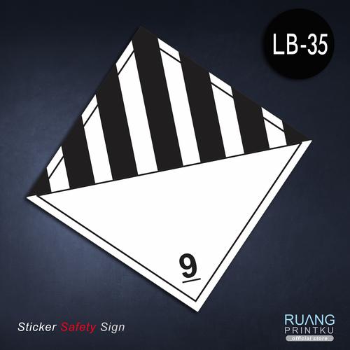 Jual STIKER LABEL LIMBAH B3 HAZMAT LABEL B3 CLASS 9 MISCALLANEOUS ...