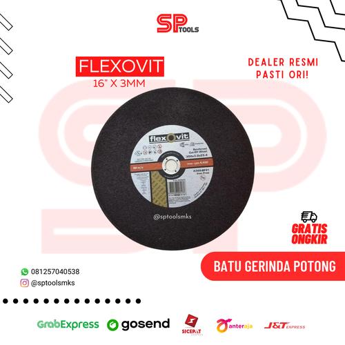 Jual BATU GERINDA POTONG BESI / STEEL 16" 16 INCH 16X3 MM FLEXOVIT ...